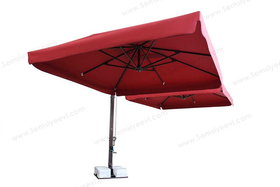 Double New Side Pole Parasol Mega Commercial Patio Outdoor Umbrella