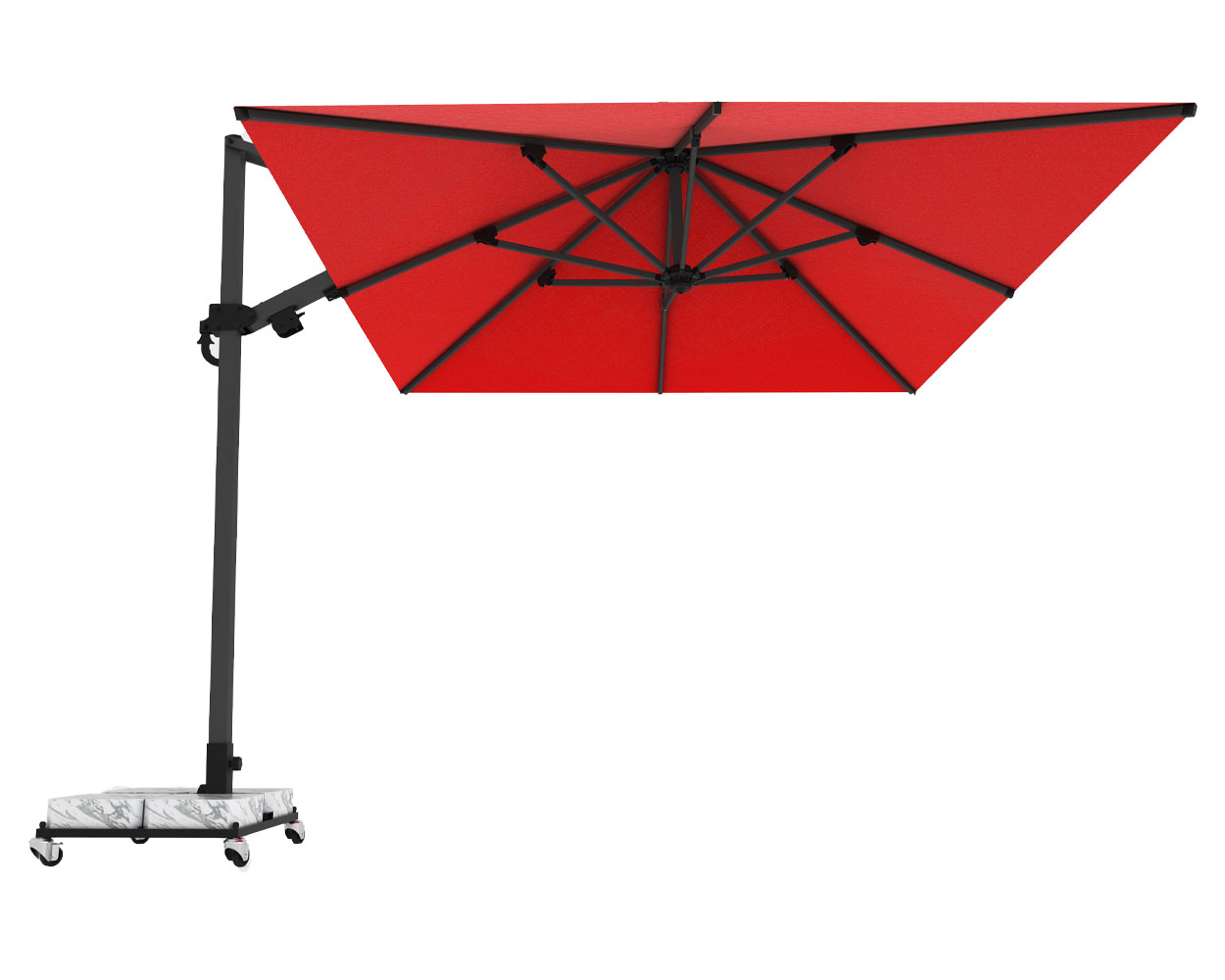 Side Pole Plus Umbrella | The Umbrella House Big Umbrella Company